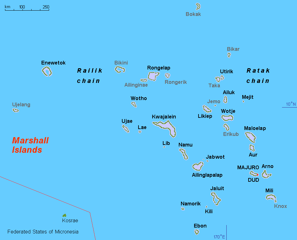 Bản đồ nước Marshall (Marshall Map) khổ lớn năm 2026