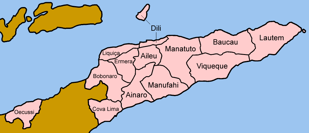 Bản đồ nước Đông Timor (Timor Leste Map) khổ lớn năm 2026