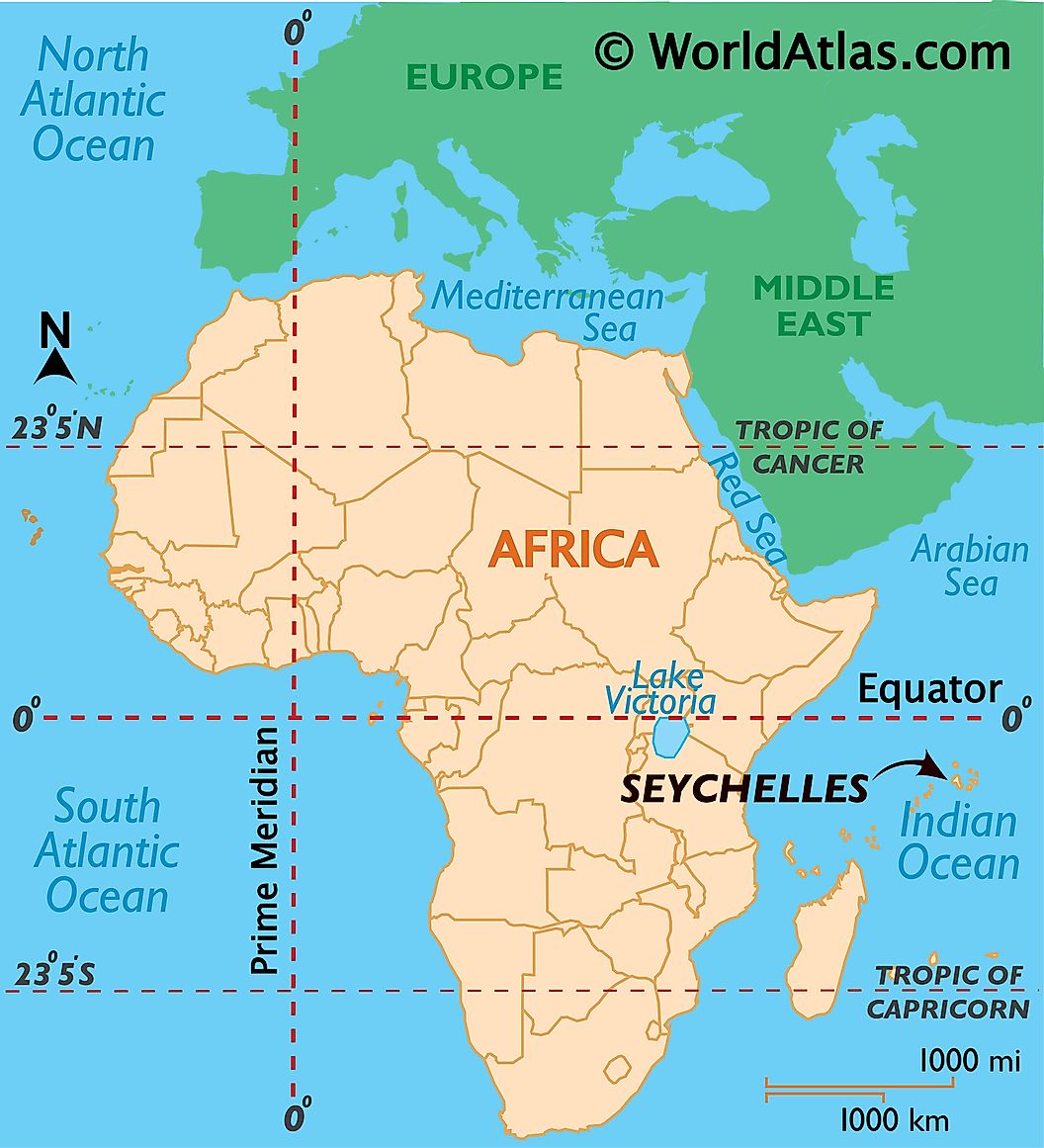 Bản đồ nước Seychelles (Seychelles Map) khổ lớn năm 2026